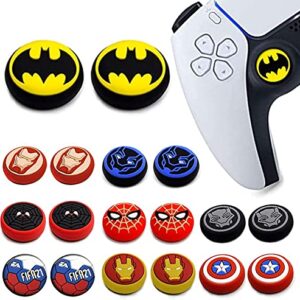 2Pcs Analog Thumb Grip Stick Cover, Wireless Controllers Game Remote Joystick Cap, Fantastic Non-Slip Silicone Handle Protection Cover for PS5/PS4/Xbox one/360/NS PRO (E)