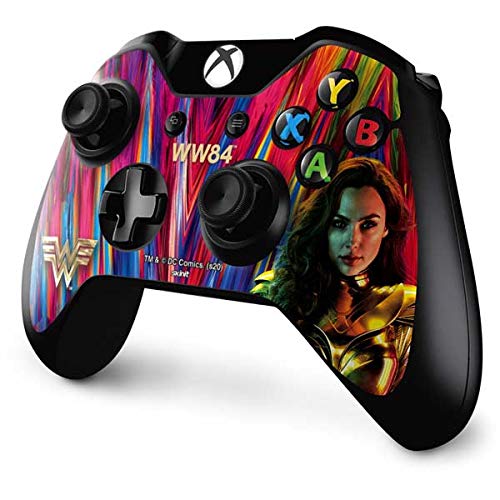 Skinit Decal Gaming Skin Compatible with Xbox One Controller - Officially Licensed Warner Bros Wonder Woman Color Blast Design