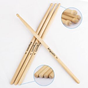 Anyuxin Drum Sticks 5A Classic Maple Wood Drumsticks (2 Pair)