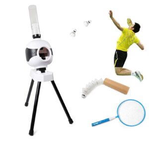 gdrasuya10 automatic badminton serve machine shuttlecock launcher badminton robot shooting machine for indoor outdoor training