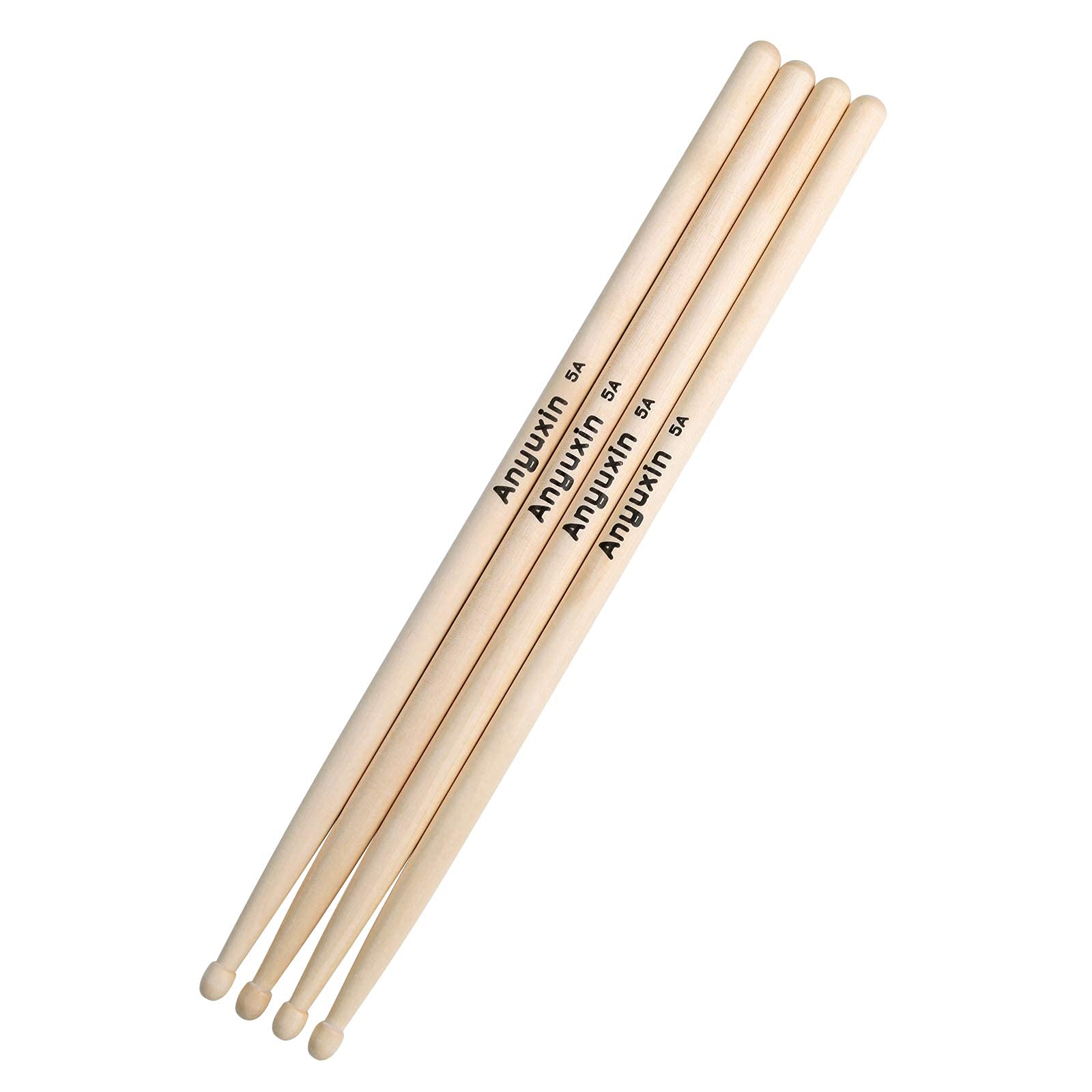 Anyuxin Drum Sticks 5A Classic Maple Wood Drumsticks (2 Pair)