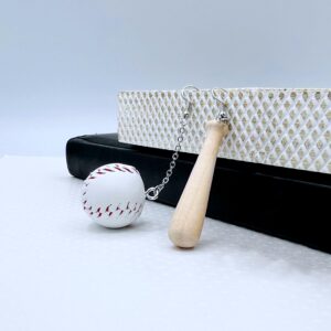 Baseball Earrings for Women - Baseball Jewelry for Moms - Baseball Mom Accessories (Bat & Ball)