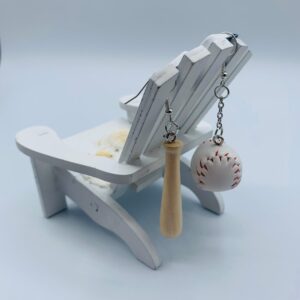 Baseball Earrings for Women - Baseball Jewelry for Moms - Baseball Mom Accessories (Bat & Ball)