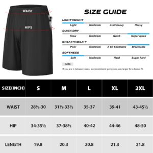 CE' CERDR Mens Athletic Workout Shorts with Pockets and Elastic Waistband Quick Dry Activewear