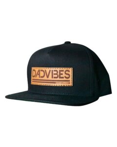 dadbod apparel db dadvibes dad hat (black) snapback baseball cap mens leather patch happy trucker hats for girl dads