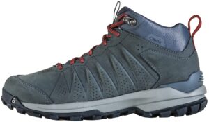 oboz sypes mid leather b-dry hiking shoe - women's slate 9.5