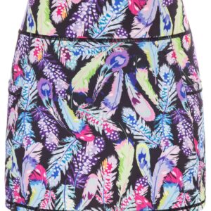 JACK SMITH Tennis Golf Skorts Skirts for Women Casual with Pockets Golf Apparel Athletic Skorts Skirts Active Skirts(M,Feather Print#)