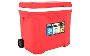 igloo profile ii 28 quart roller, red