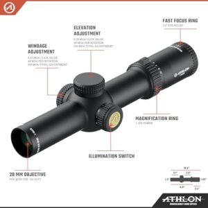 Athlon Optics Helos BTR GEN2 1-10x28 Rifle Scope ATMR4 SFP IR MOA