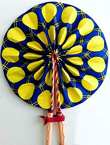 African Fabric Handfans