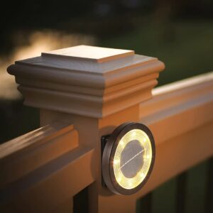 MAKTMOI Member's Mark 6-Piece Oil-Rubbed Bronze LED Solar Disc Lights