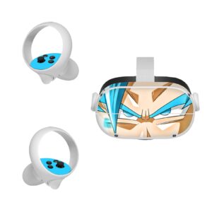 Stickers Skin for Oculus Quest 2, Meta Quest 2 VR Headset & Controller, Oculus Quest 2 Stickers, Cute Sticker Protection Accessories(Blue)