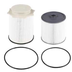 6.7l cummins fuel filter water separator set for 2019 2020 2021 2022 2023 2024 dodge ram 2500 3500 4500 5500 6.7 cummins diesel turbo engine replaces 68157291aa, 68436631aa, 68065608aa, pf46152