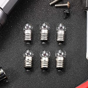 Honoson 20 Pieces E10 Miniature Screw Light Bulbs Replacement E10 Mini Bulb for Physical Electrical Experiment Screw Base Indicator Light Incandescent Bulb (3.8V, 0.3A)