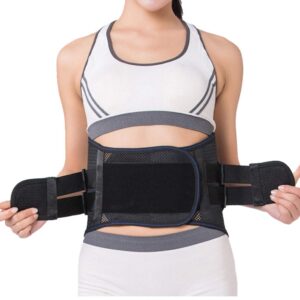 lsrryd back brace support for lower back pain lumbar strong support for pain relief and injury prevention lower back brace pain relief (color : black, size : large)