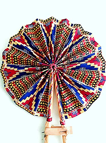 African Fabric Handfans