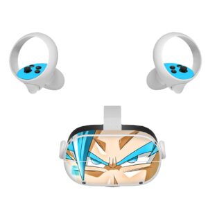 Stickers Skin for Oculus Quest 2, Meta Quest 2 VR Headset & Controller, Oculus Quest 2 Stickers, Cute Sticker Protection Accessories(Blue)