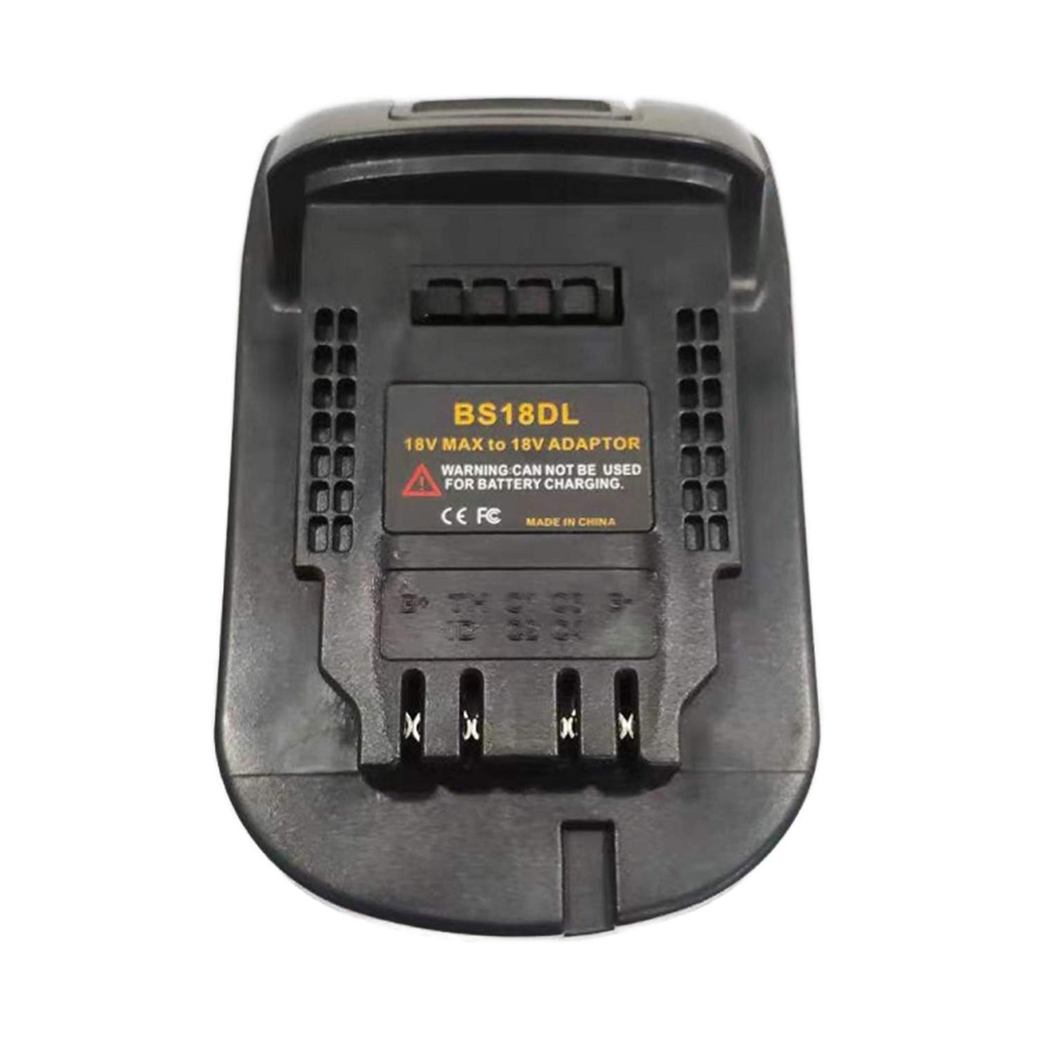 AuthFrank BS18DL Battery Adapter converts for Bosch 18V Lithium Battery to for Dewalt 18V/20V Lithium Battery DCB184/DCB181/DCB182/DCB200/DCB201 etc.