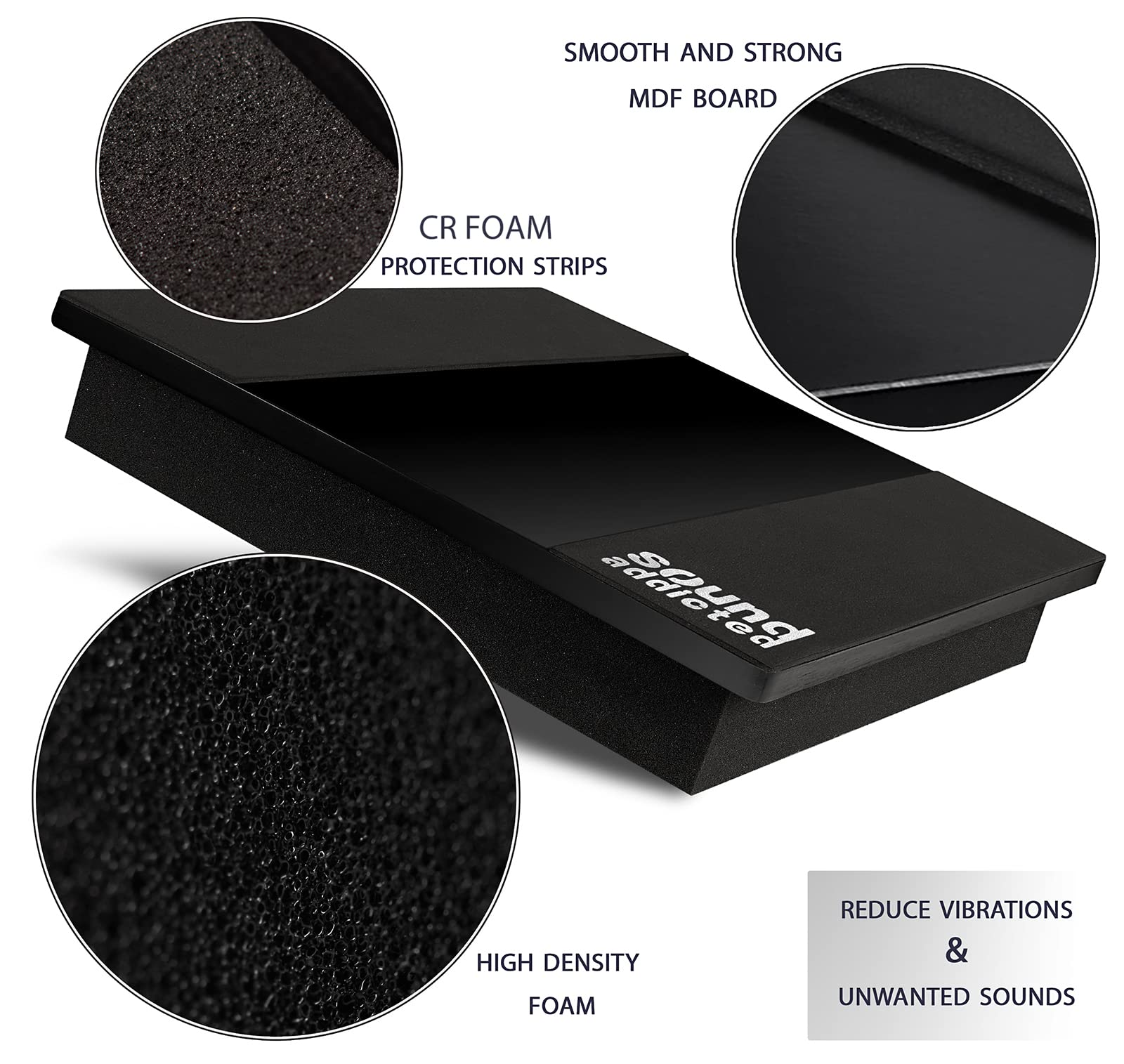 Sound Addicted VibeBoss P10 - Acoustic Isolation Platform Suitable for 8-10 inches Subwoofers (13.7'' x 15.7'' x 2.5'')