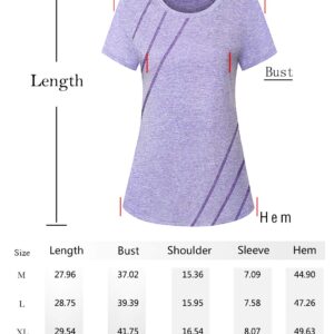 Workout Tshirts Women Loose Fit Sweat Wicking Short Sleeve Crewneck Athleisure Yoga Shirt Light Hiking Beach Volleyball Weight Tunic Trainning Exercise & Fitness Apparel Green 2X