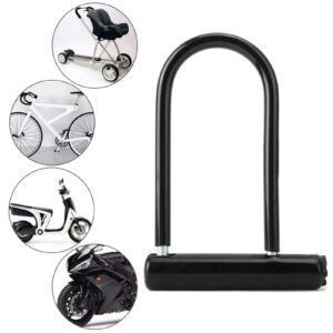 U-Lock, Security U Lock Anti-Theft Lock, Folding Bicycle Lock Anti-Theft U-Lock Mountain Bike Lock for Scooters Motorcycle