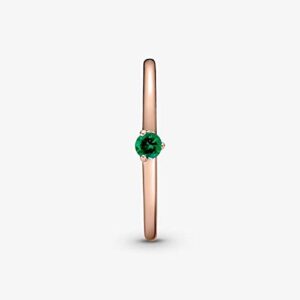 PANDORA Green Solitaire Ring