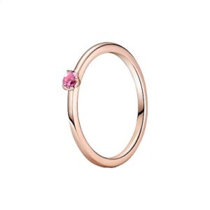 pandora pink solitaire ring