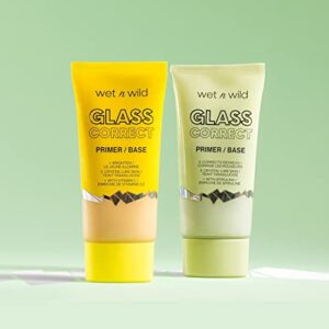 wet n wild Prime Focus Glass Skin Correct Primer, Bright Crystal Finish, Yellow