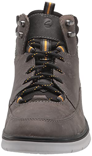 Clarks Men's Braxin Hiker Waterproof Ankle Boot, Grey Leather, 11