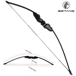 BZTANG Honor Archery Recurve Takedown Bow and Arrow Set 40lbs for Youth Adult Beginners Training Practice Wooden Straight Bow Longbow Kit