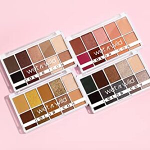 Eyeshadow By Wet n Wild Color Icon 10-Pan Eye Makeup Palette, Pink Heart And Sol, Long Lasting, Shimmer, Metallic, Glittery, Matte, Rich Smooth Pigment, Cruelty Free