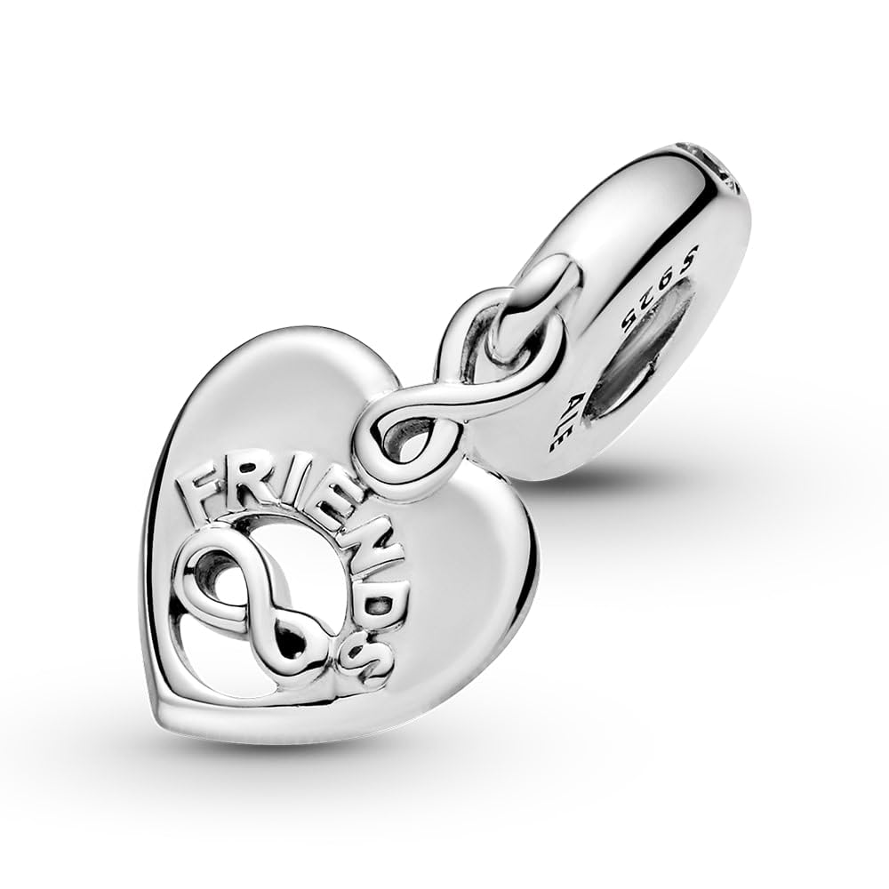 PANDORA Friends Forever Heart Dangle Charm