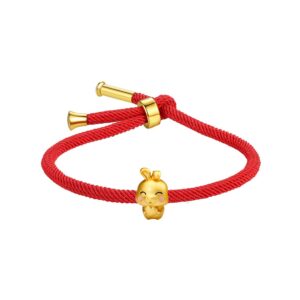 moniya adjustable red string bracelet chinese zodiac animal sign 2023 new year lucky rabbit bracelet for women (rabbit bracelet)