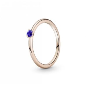 pandora stellar blue solitaire ring