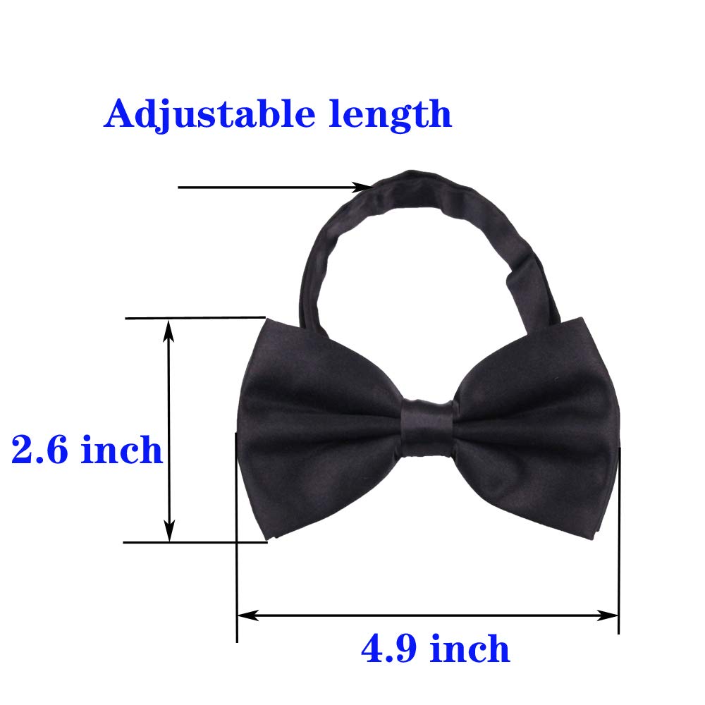 GUCHOL Suspenders Bow Tie for Mens and Women Heavy Duty Elastic Wide Suspenders Strong 4 Metal Clips Adjustable (Brown)