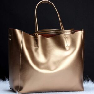 Women Bag Two-layer Cowhide Leather Shoulder Bags Fashion Solid Soft Casual Tote Purses and Handbags High Capacity