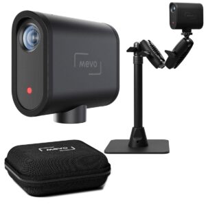 artist unknown mevo start all-in-one 1080p live streaming camera, bundle with mevo start case and mevo table stand