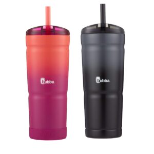 bubba brands 2149490 tumbler, 24 ounce (pack of 2), pink sorbet & licorice