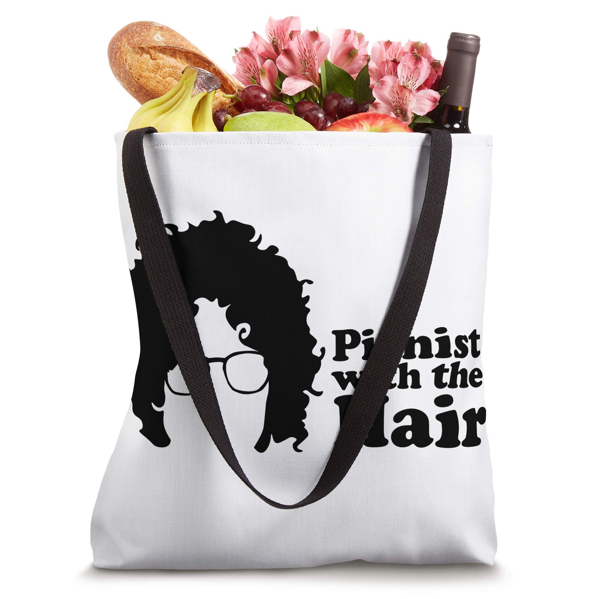 Pianist With The Hair Tote Bag