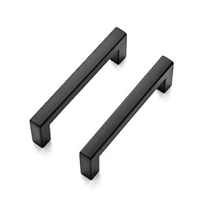 ravinte 25 pack solid 3 inch center to center slim square bar drawer handles kitchen cabinet handles black drawer pulls kitchen cabinet hardware kitchen handles matte black cabinet pulls