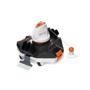 bestway 58623e flowclear aquarover automatic swimming pool cleaning cordless robot vacuum with directional jet system, led light, and water sensors