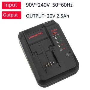 20V Lithium Battery Fast Charger Compatible with Black and Decker 20V Lithium Battery LBXR20 LBXR2020 LB2X4020 1 Pack