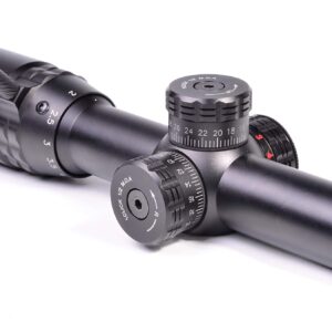 Hammers Lightweight Lever Action Rifle Scope 1-4x20 w/Illuminated Etched Glass Hog Pig Reticle 1inch Tube Weaver Rings Finger Adjustable Lockable Turret Screw Speed Lever