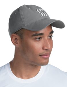 saaka max dry hat for men & women. lightweight performance cap. golfing, running, tennis, workout, sports graphite