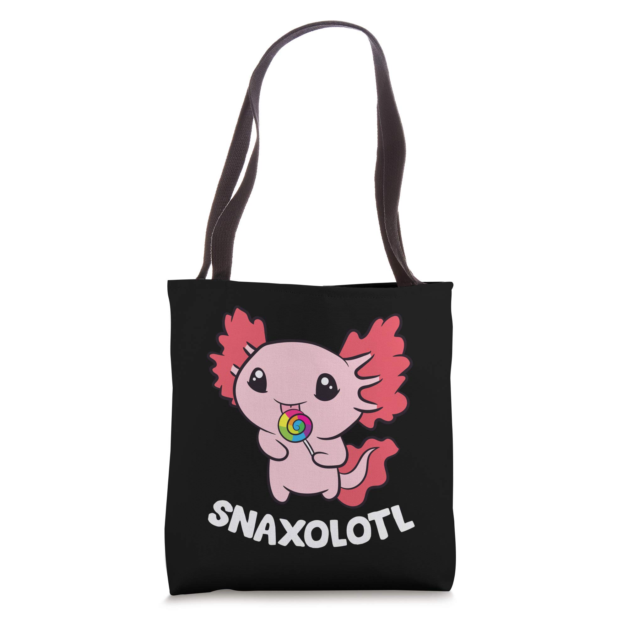 Axolotl Sweets Lollipop Snaxolotl Kawaii Axolotl Tote Bag