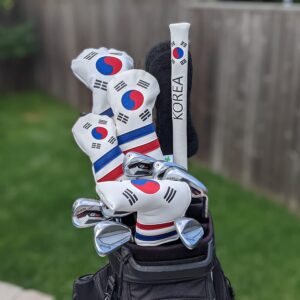 Foretra - Limited Edition Korea Flag Driver Head Cover - Tour Quality Golf Club Cover - Style and Customize Your Golf Bag