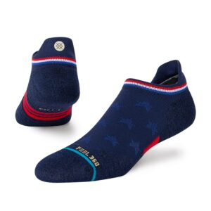 stance independence tab socks (large, navy)