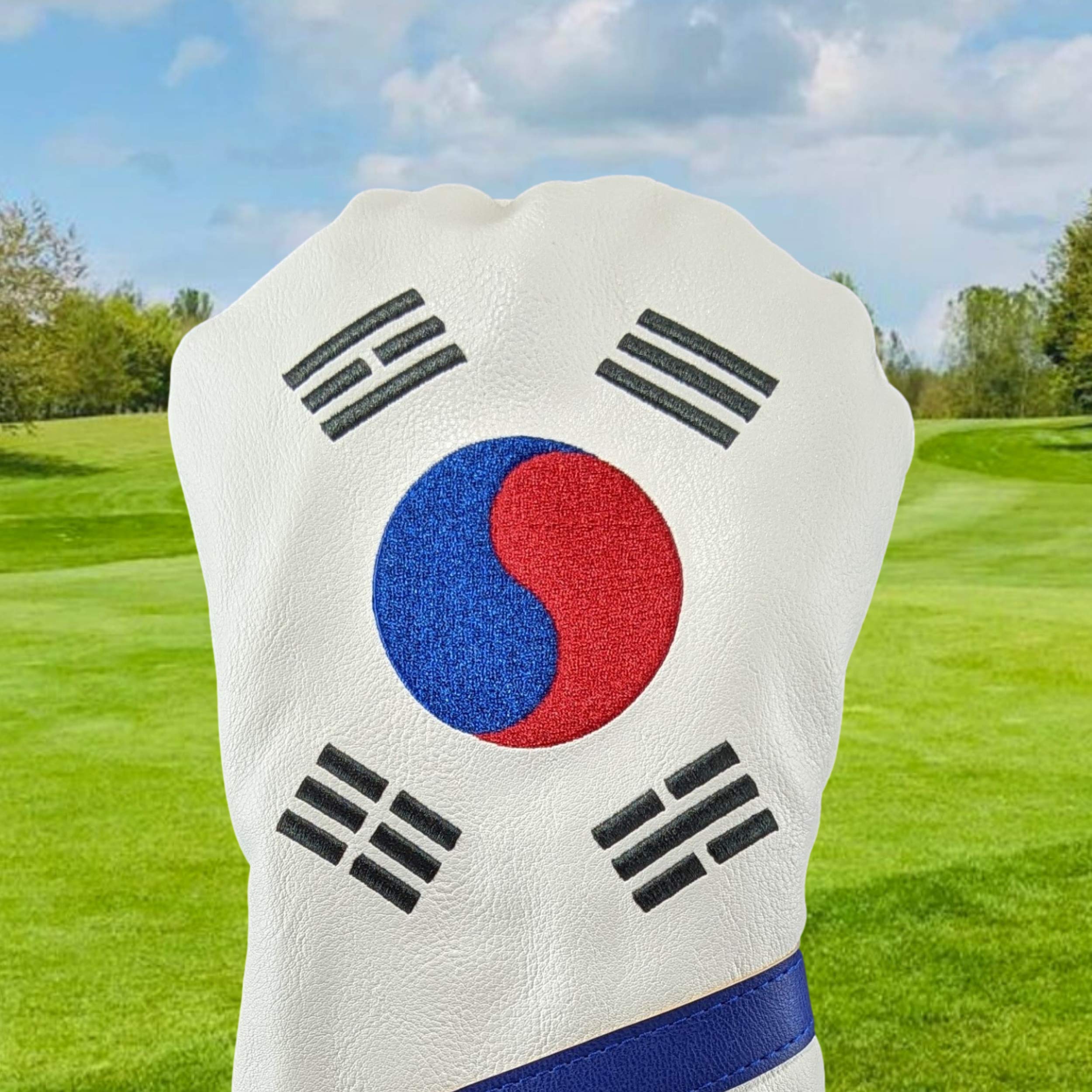 Foretra - Limited Edition Korea Flag Driver Head Cover - Tour Quality Golf Club Cover - Style and Customize Your Golf Bag