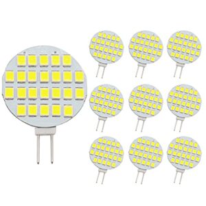 grv g4 24-2835 smd led bulb lamp super bright cool white rv camper under cabinet dome light dc12v dimmable pack of 10