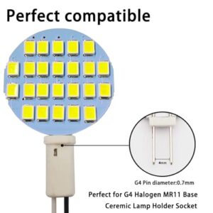 GRV G4 24-2835 SMD LED Bulb Lamp Super Bright Cool White RV Camper Under Cabinet Dome Light DC12V Dimmable Pack of 10